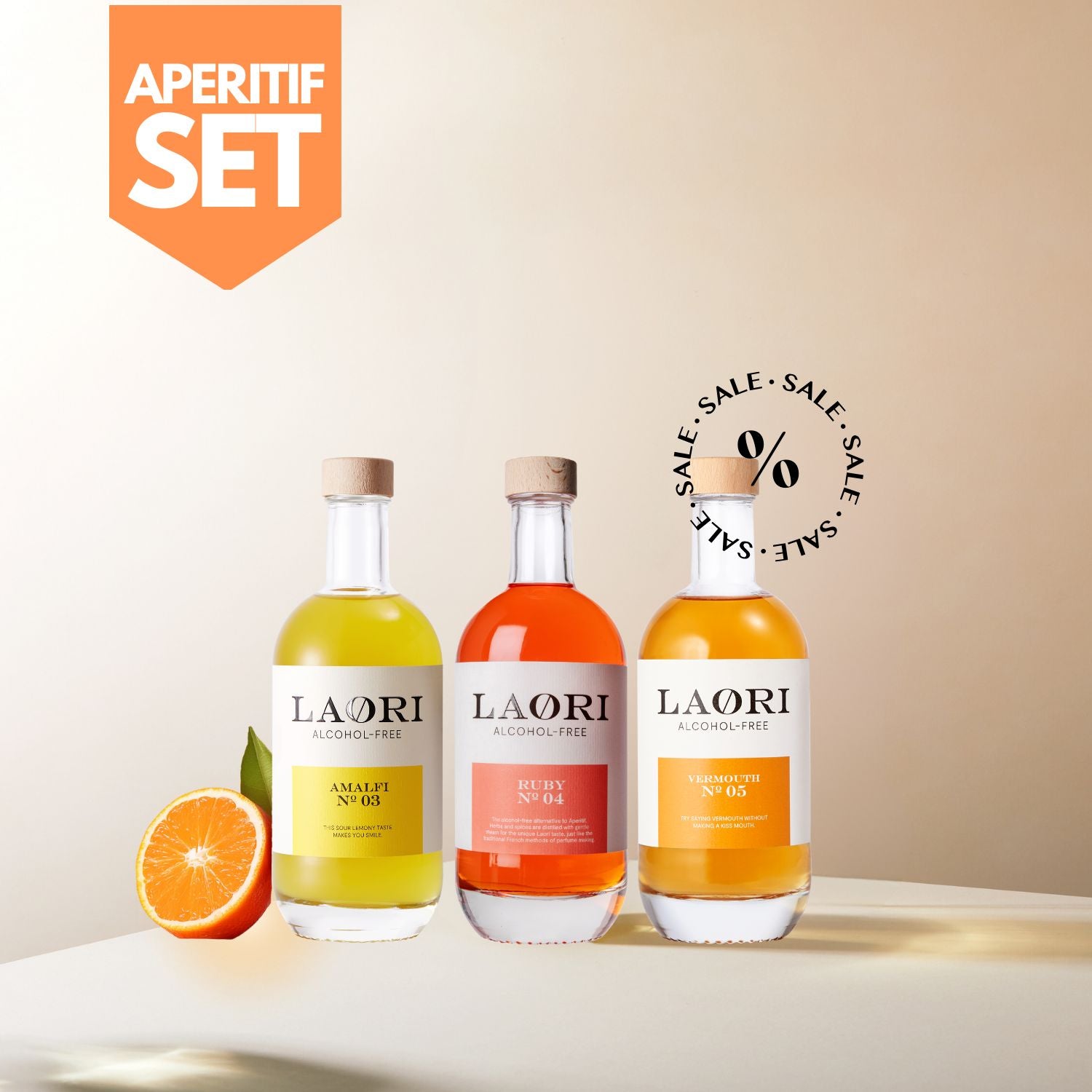 SPRITZ SET WITH AMALFI, RUBY, VERMOUTH